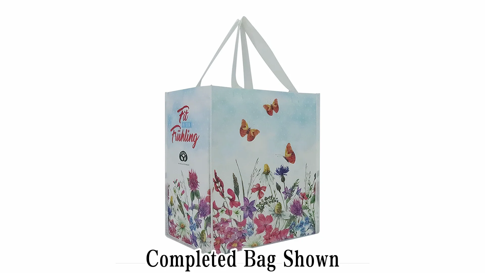 Custom Logo Reusable Laminated Non Woven Shopping Bags Recycled Grocery ...