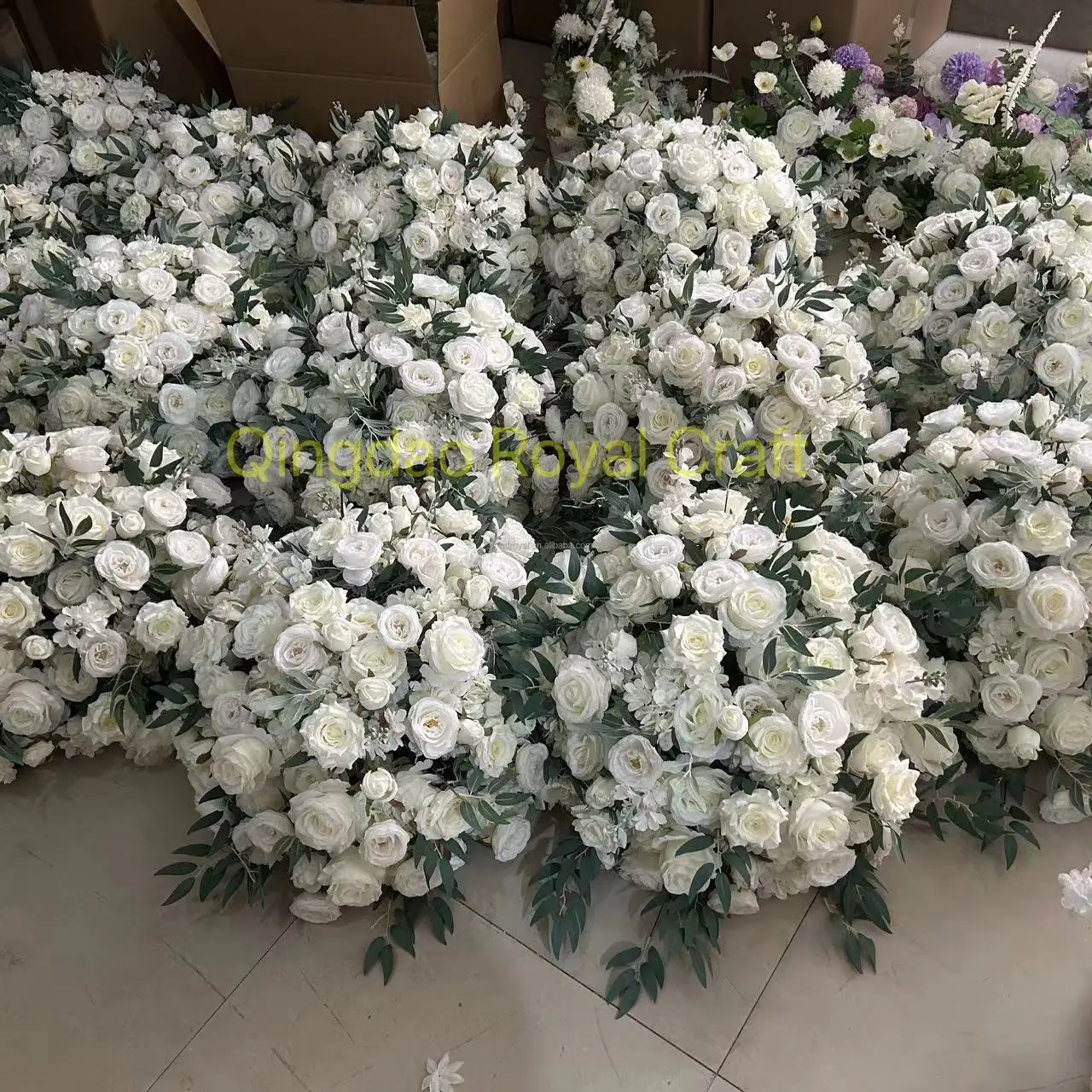 Wholesale Centerpieces Silk Red Rose Artificial Flower Balls For ...