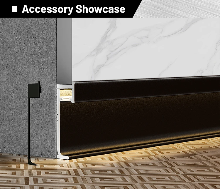 Modern Luminous Aluminum LED Skirting Board - Waterproof