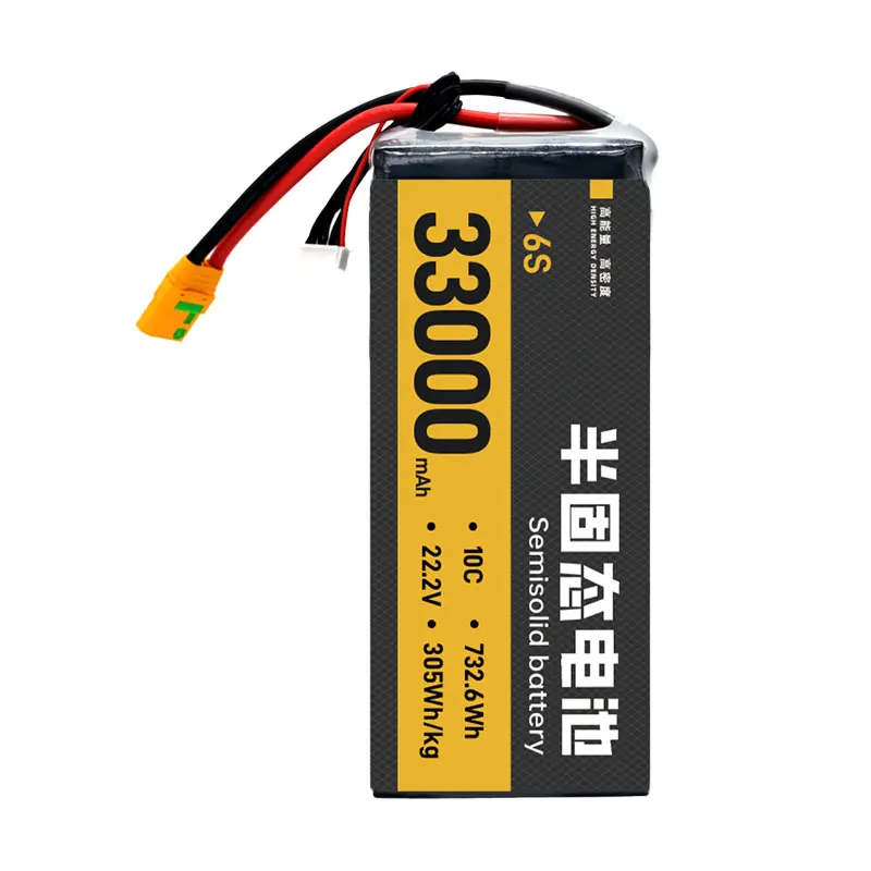 Original UAV Drone Batteries 33000mah 6S 22.2v 10C Solid State Battery ...