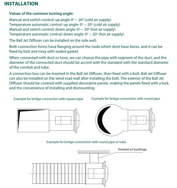 Jet Nozzle Air Diffuser - Durable & Adjustable Solutions
