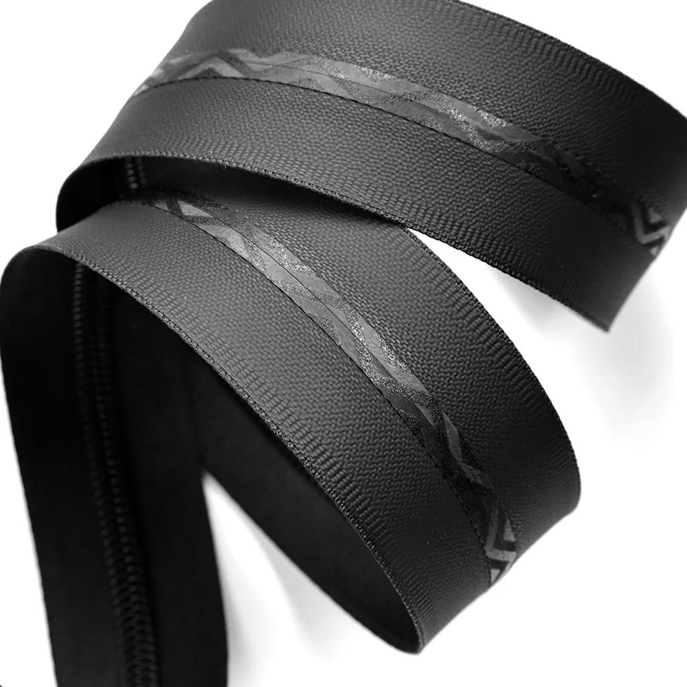 QLQ 7# Wave Design Weldable TPU Heavy Duty Waterproof Zipper