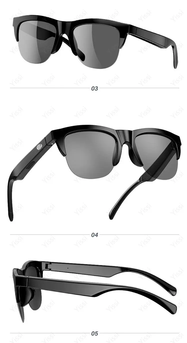 2023 New Arrival F06 Bt 5.3 Touch Anti Uv Sunglasses Open Ear Wireless ...