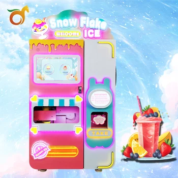 Red Rabbit Automatic Robot Ice Cream Vending Machine Snowflake Ice ...