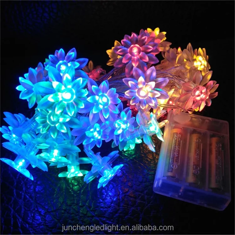 Multicolor Lotus Fairy Light String Led Outdoor Waterproof Light ...