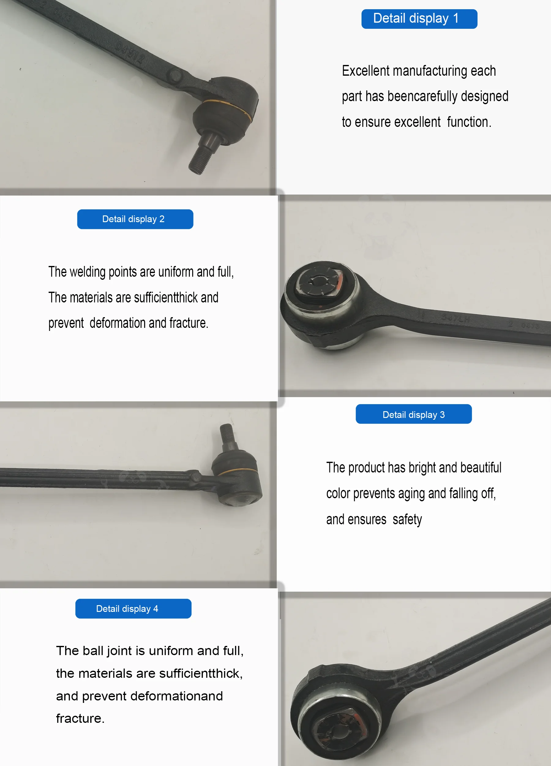 Front Lower Left Control Arm For Chrysler 300 2011-2019 Dodge Charger ...