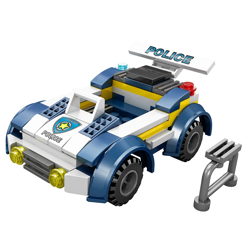 Cogo Police 812 Pcs 8 In 3 Educational Deform Big Truck Transform ...