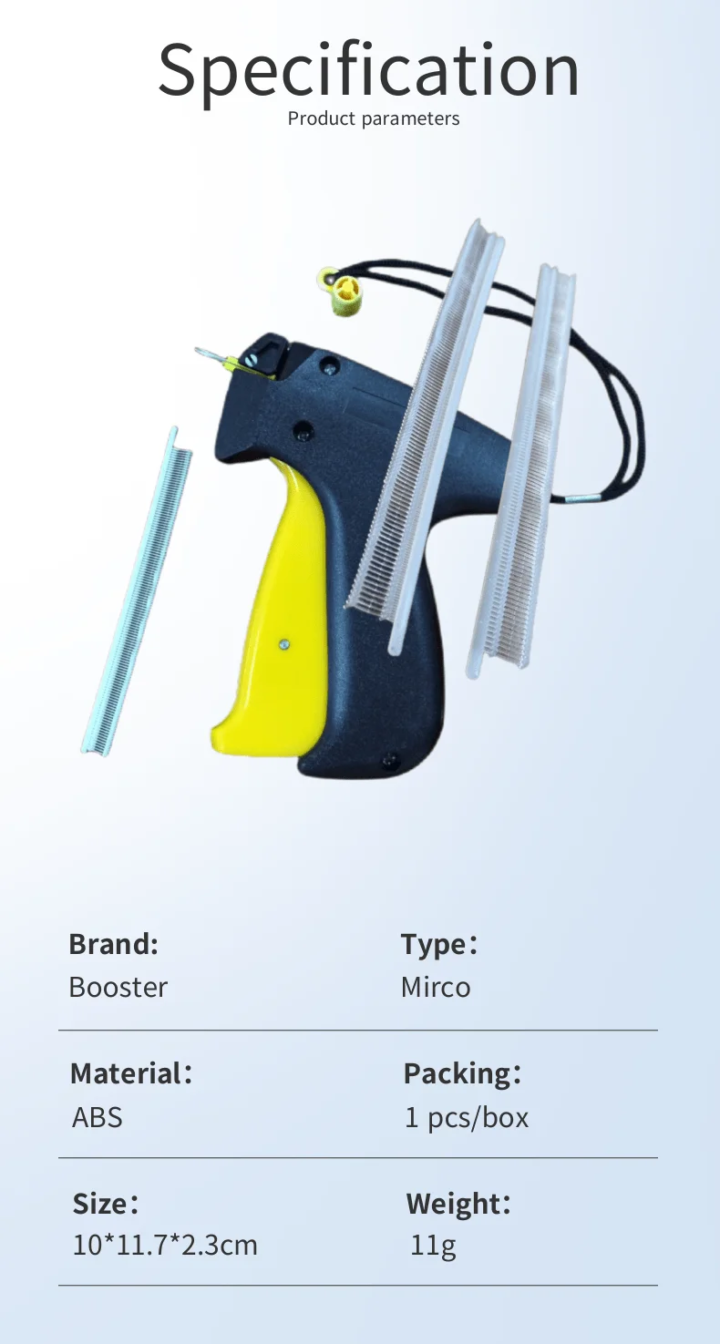 Booster OEM Micro Stitch Tagging Gun Kit Manufacturers Price Custom ABS ...