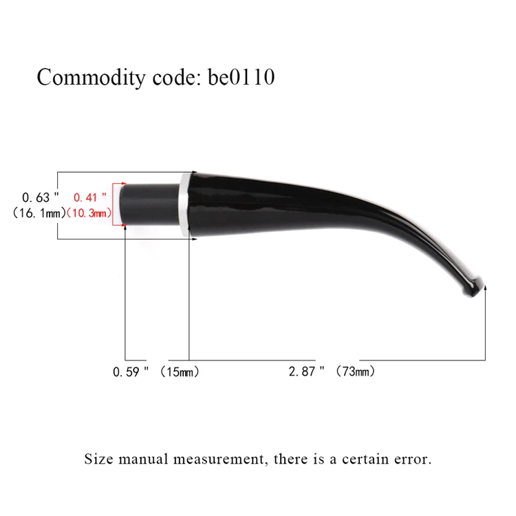 Diy Tobacco Pipe Accessories Wholesale 9mm Bent Acrylic Smoking Pipe ...