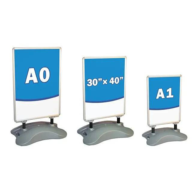 Portable B1/B2 poster size Water base pavement sidewalk sign ...