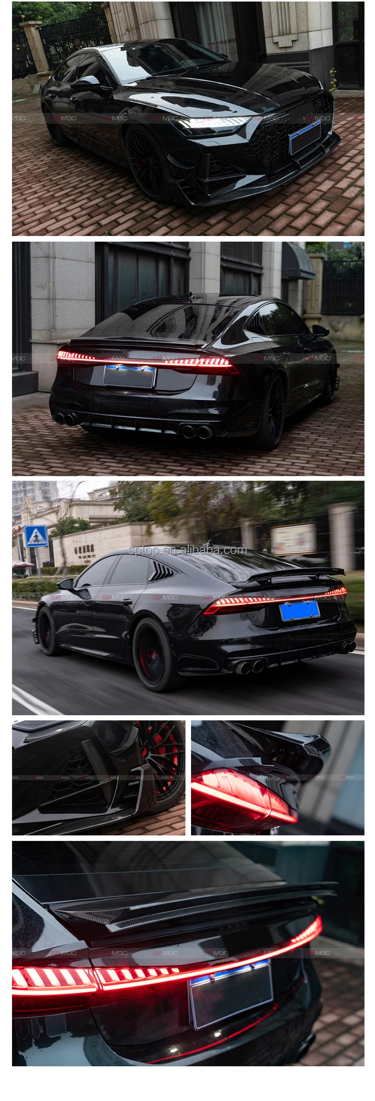 Carbon Fiber Rear Wing Spoiler For Audi A7 Rs7 2019-2022 - Buy Body ...