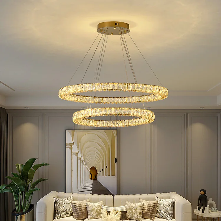 Modern K9 Crystal LED Chandelier Lights for Indoor Lighting