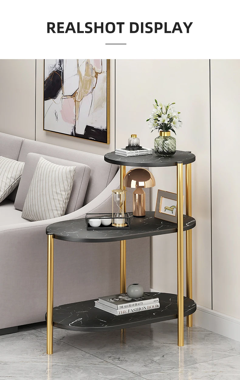 Factory Outlet 3layer Storage Shelf Sofa Side Tea Table Living Room ...
