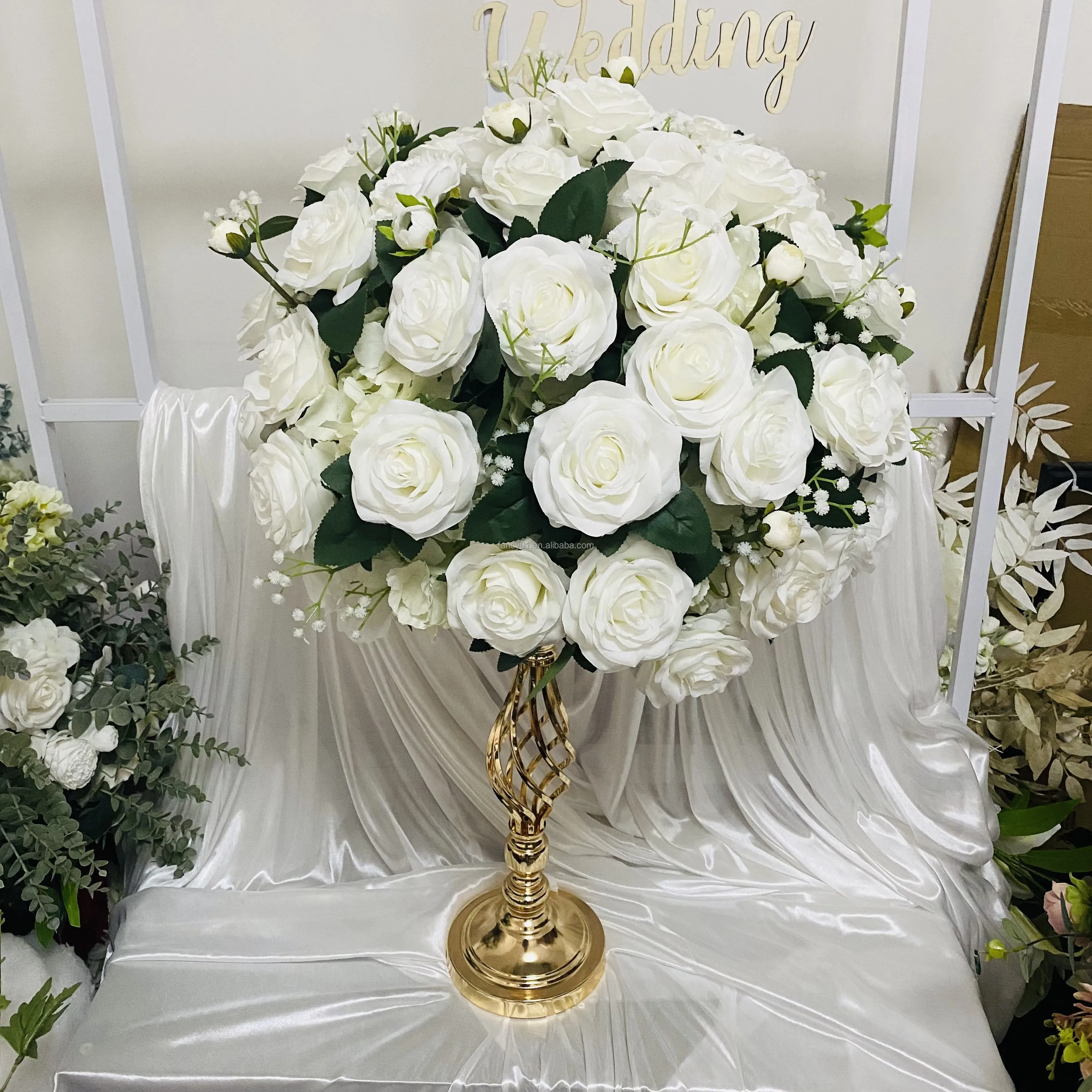 Classic Flower Stand Centerpieces Wedding Event Table Decoration Gold ...