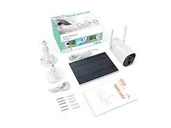 Cloudedge 3mp Outdoor Bullet Dual Light Wireless Wifi Security Ip Camera Rechargeable Solar ...