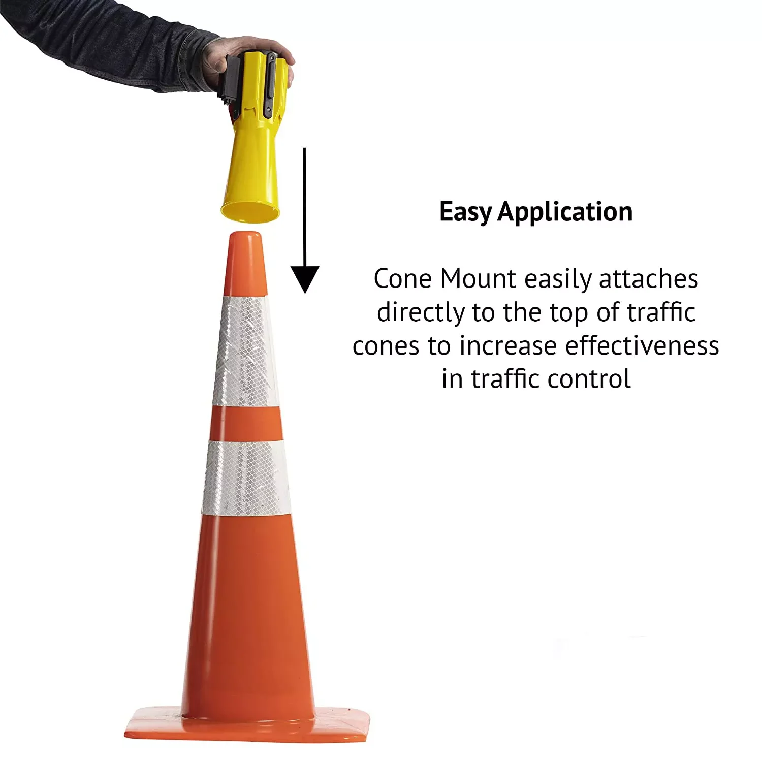 Factory Sale Cone-mounted Crowd Safety Cone Topper Belt Barriers Top ...