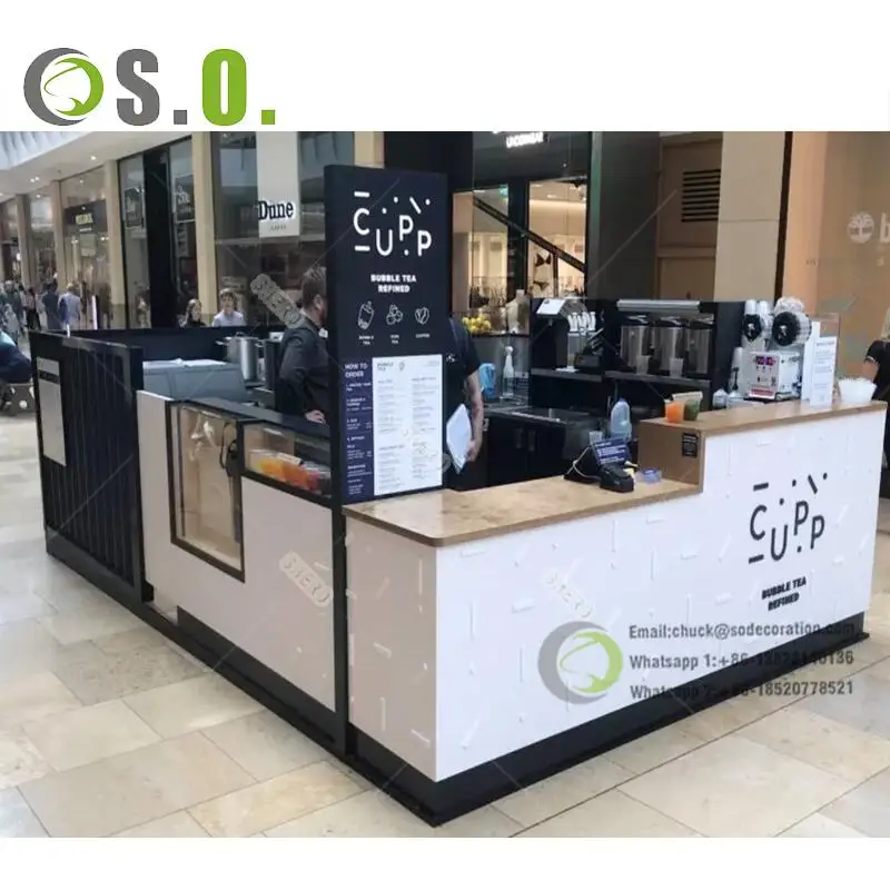 Factory Coffee Shop Bar Counter Manufacturer Customized Wooden Indoor ...