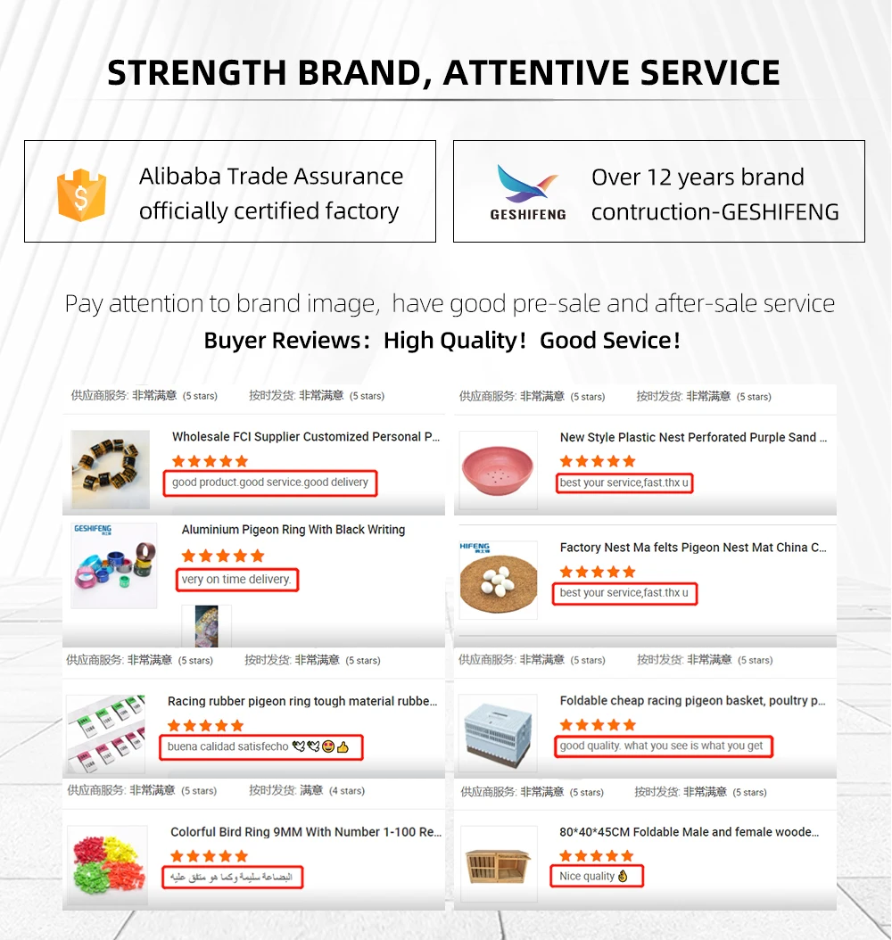 Customized Laser Engraving 2-9mm Aluminum Bird Leg Bands