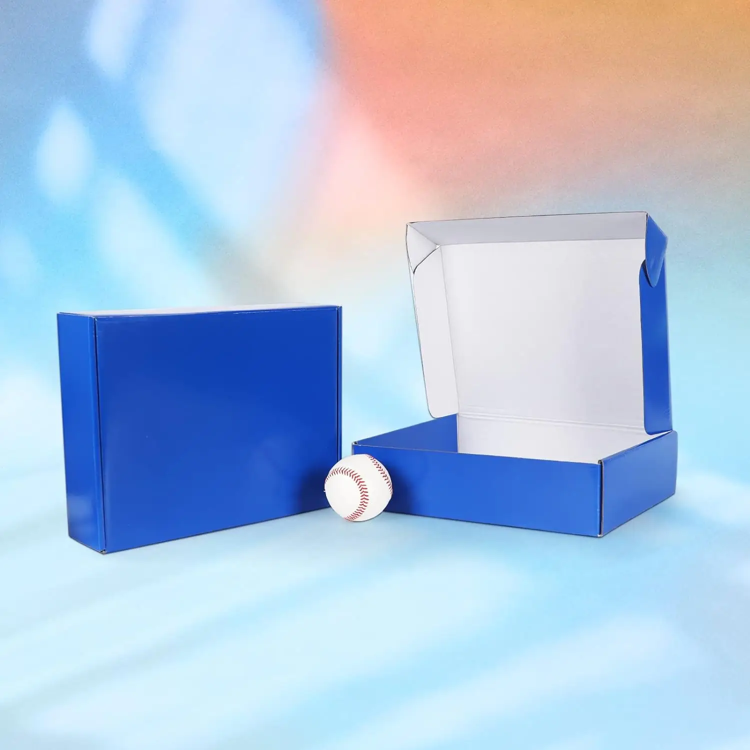 12x9x3 Inch Medium Blue Shipping Boxes Custom Carton Boxes With Logo ...