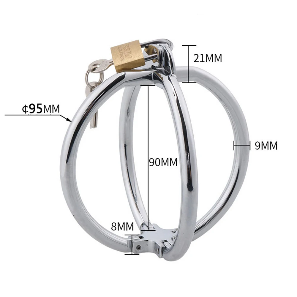 Metal Bondage Wrist Cross Handcuff Stainless Steel SM