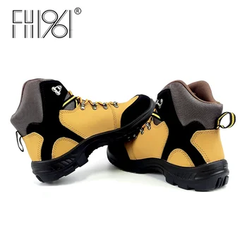 Fh961 Rugged Work Shoes For Man With Steel Toe Boots For Heavy-duty ...