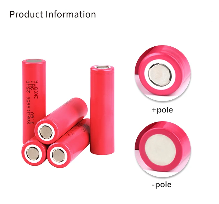 Long Cycle Life Inr 18650 Lithium Ion Battery 2500mah 3000mah 3.6v 3.7v ...