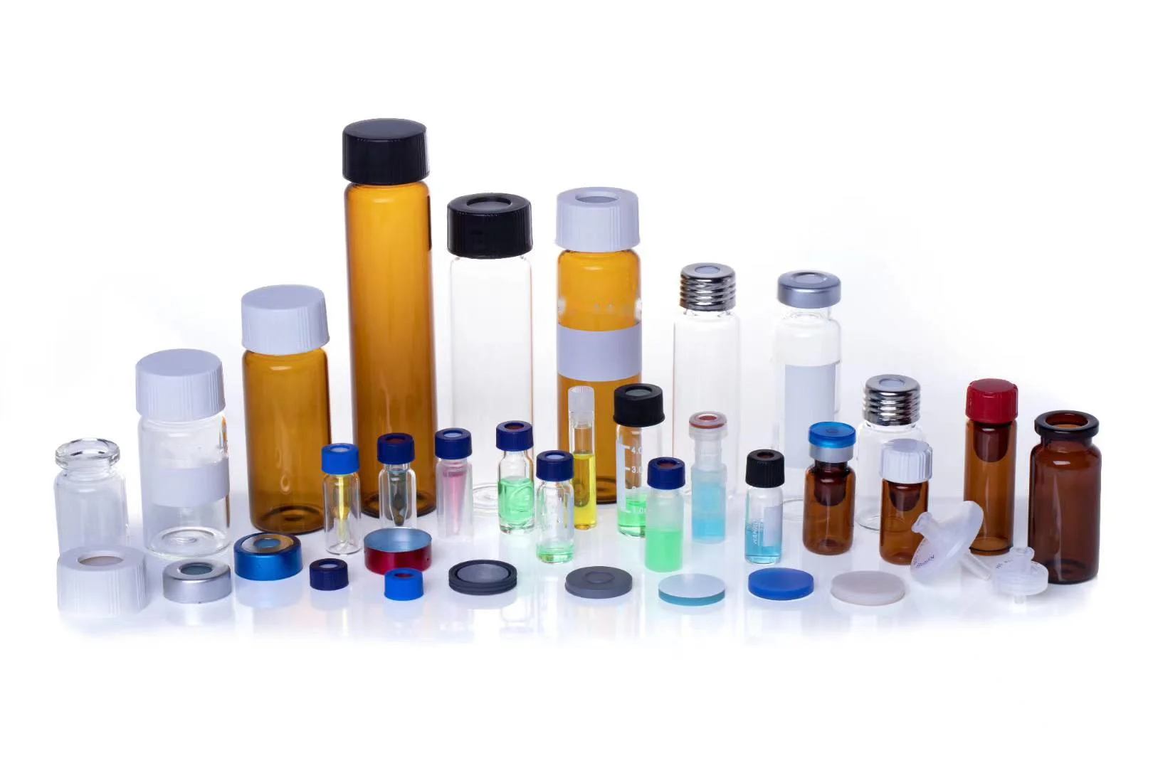 1.5/2ml Liquid Chromatography Injection Bottle Transparent/brown Glass ...