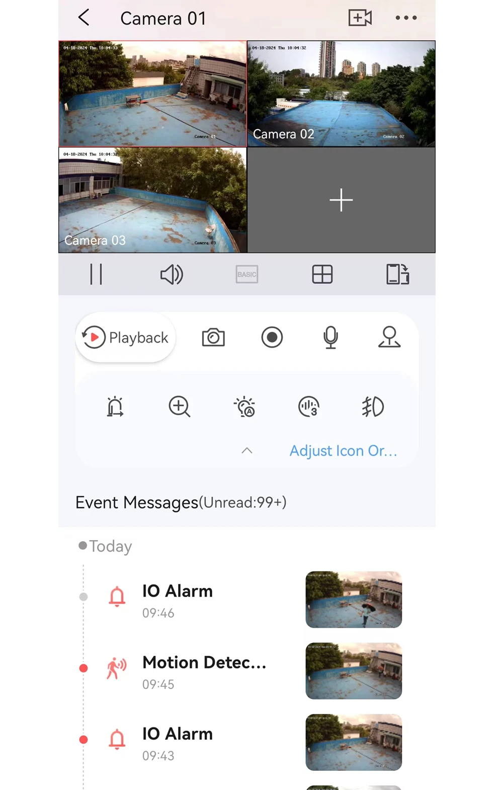 Hik-connect App 3 Camera System - Wireless Wifi IP Camara