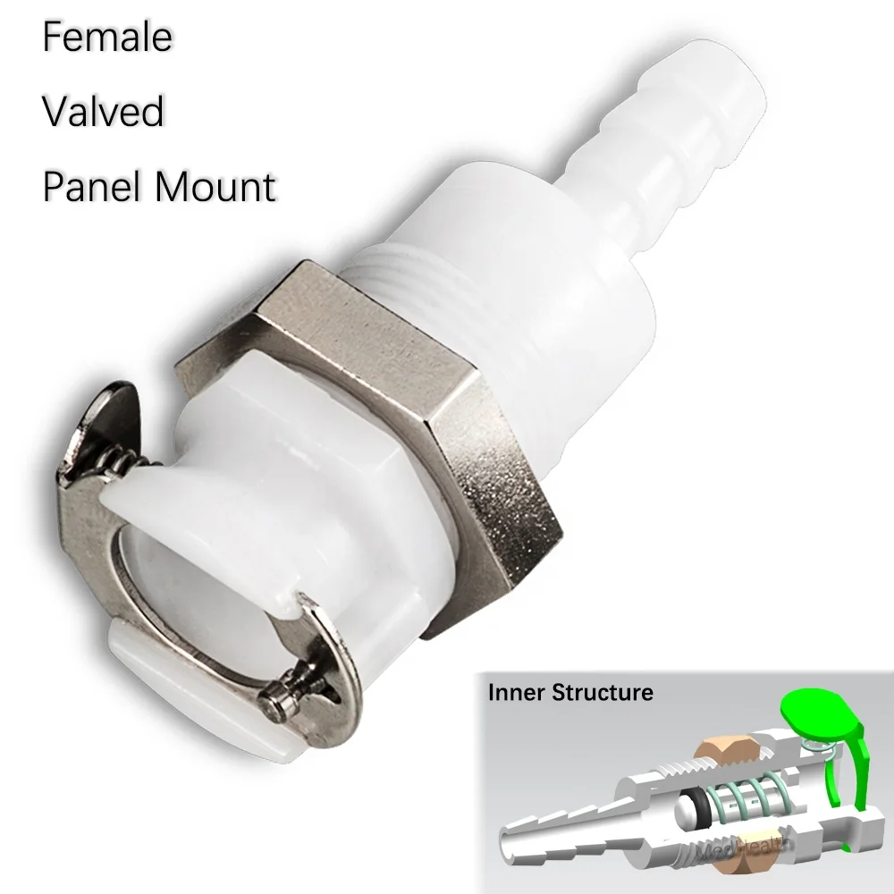 Shut Off Quick Disconnect Release Connector/coupling For Soft Pvc ...
