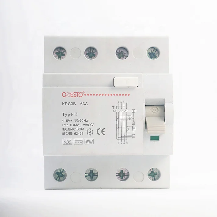 High Quality Rcd Type B Circuit Breaker 30ma 100ma 300ma 3p+n 415v Residual Current Device 16a ...