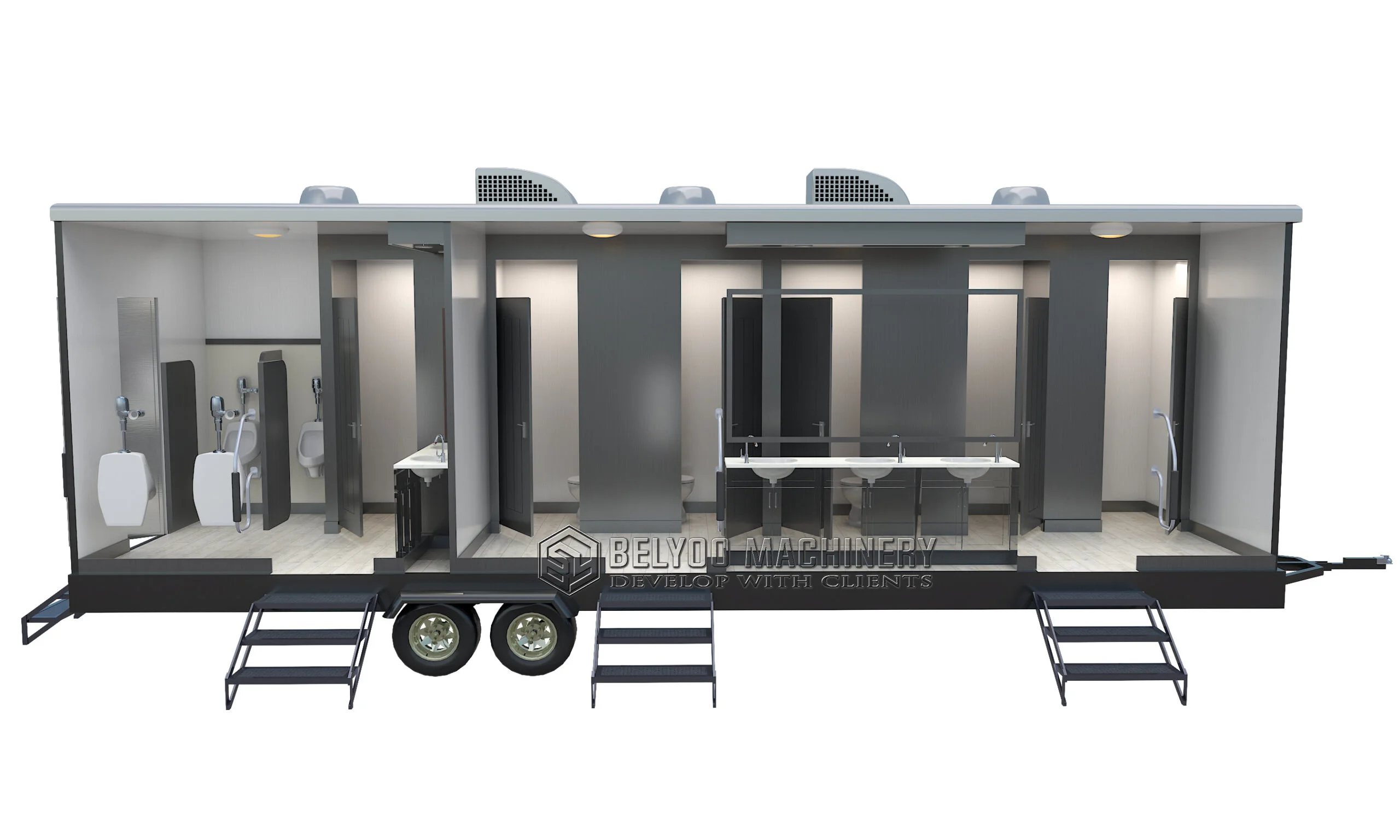 Luxury Mobile Restroom - Portable Toilet Trailer with VIP Amenities