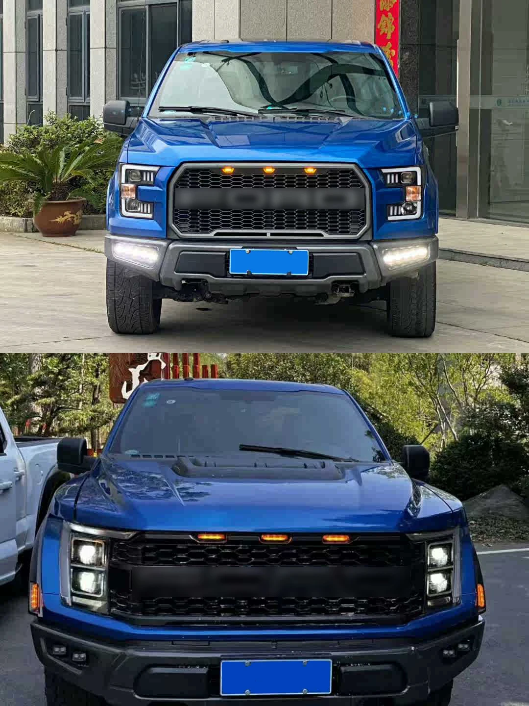 Car Accessories Full Body Kit For Ford F150 Raptor Bodykit Front Bumper ...