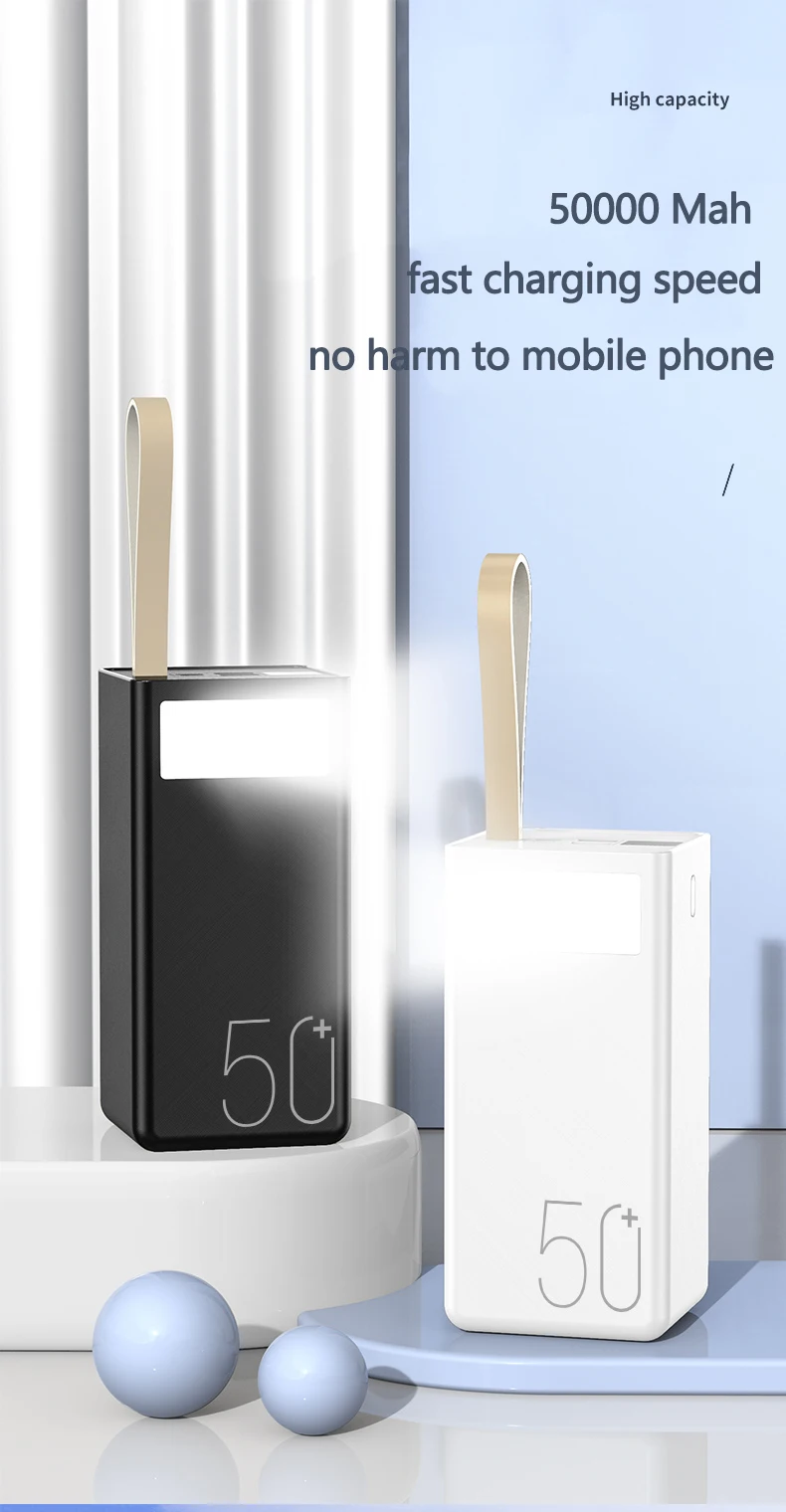 50000mah Power Bank - High Capacity Portable Charger