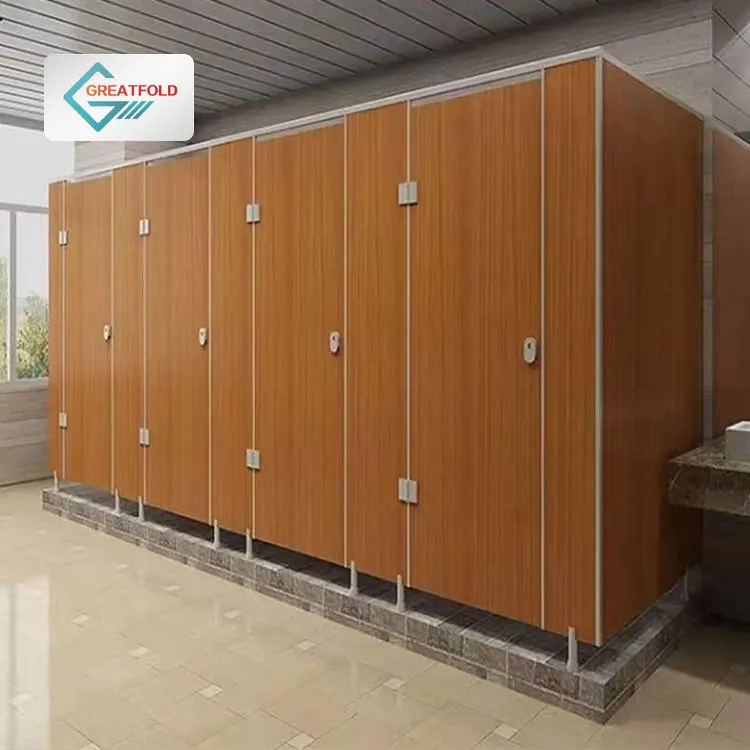Bathroom Divider Wall Room Waterproof HPL Toilet Cubicles