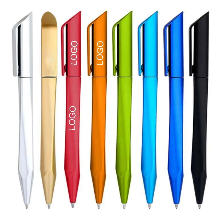 Colorful Ballpoint Pen Triangle Twist Plastic Advertising Promotion ...