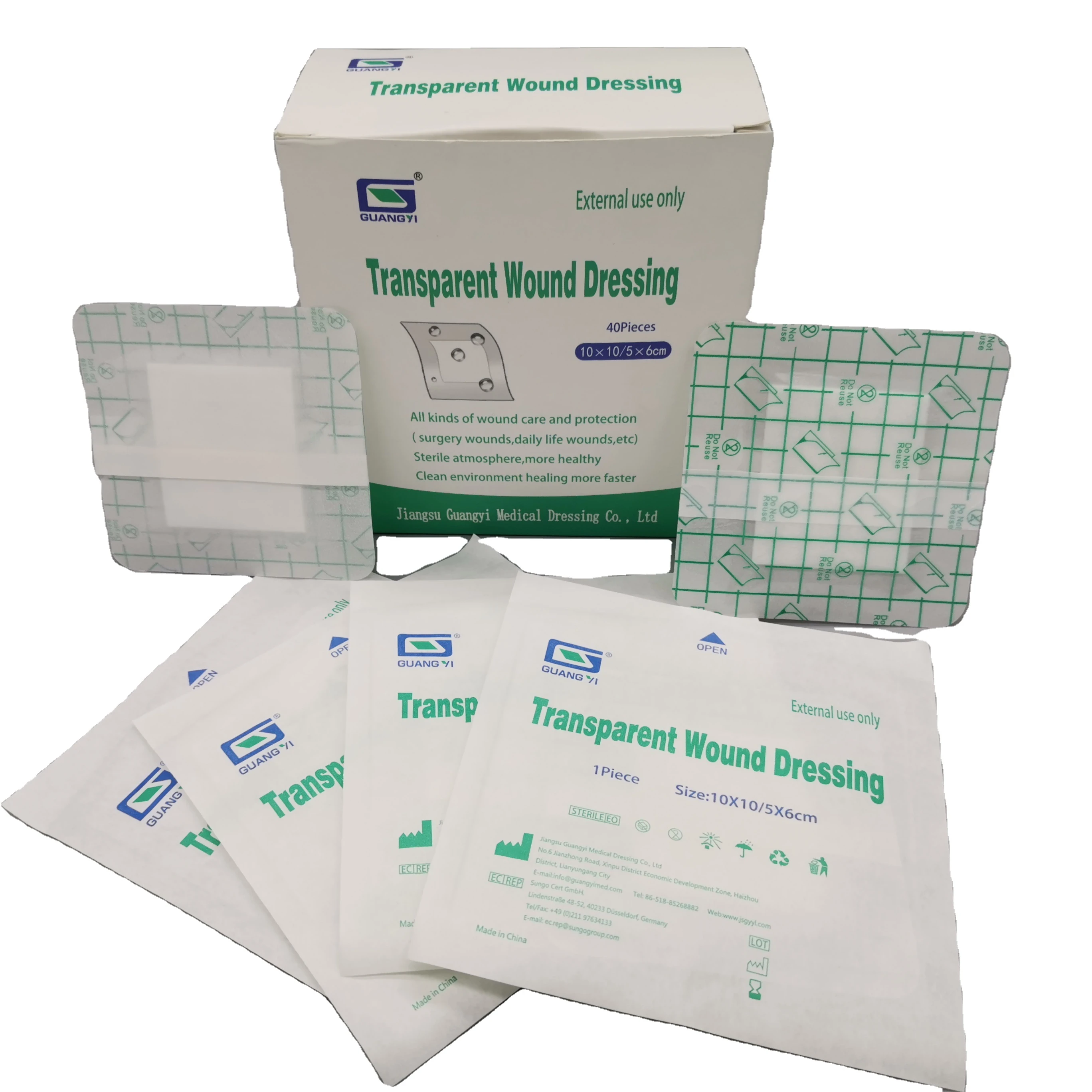 Medical PU Wound Adhesive Dressing transparent waterproof Self-adhesive ...