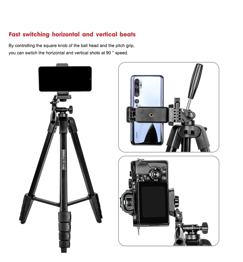 Lightweight Portable Extendable Tripod - Perfect for Cameras