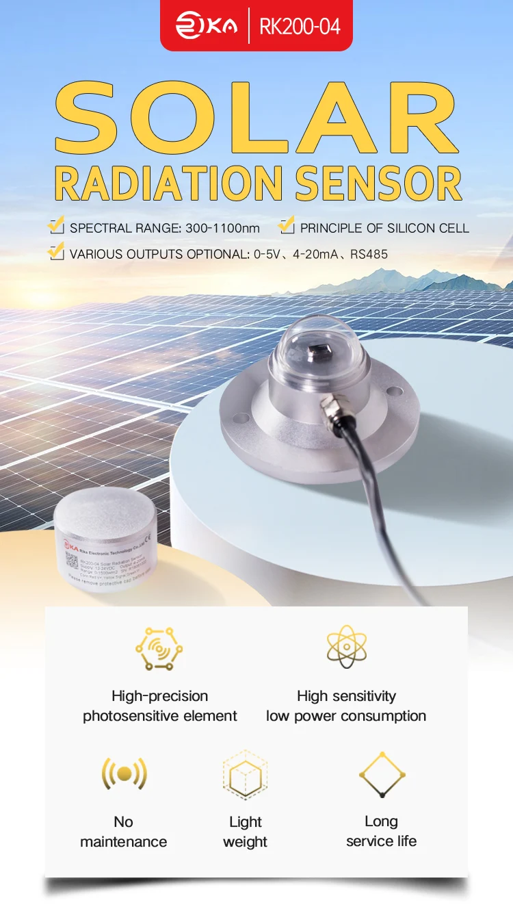 RIKA RK200-04 Weather Station - Solar Radiation Sensor