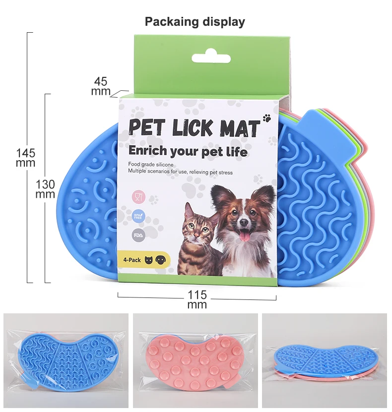 Long Lasted Waterproof Mat Liquid Lick-floss Dog Lick Mat Suction Cups ...