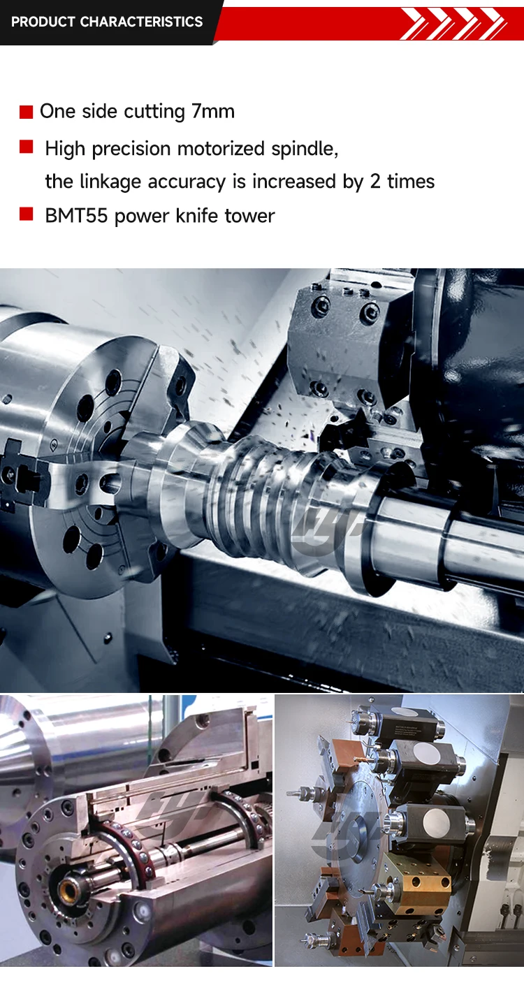 German Fanuc Control Double Chuck Cnc Lathe Machine Combined For Hobby ...