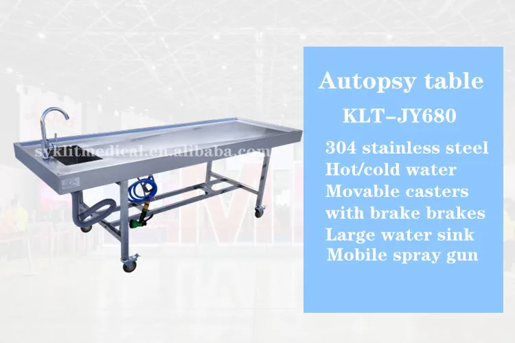 Morgue Corpse Embalming Cleaning Table Pathology Dissection Table - Buy ...
