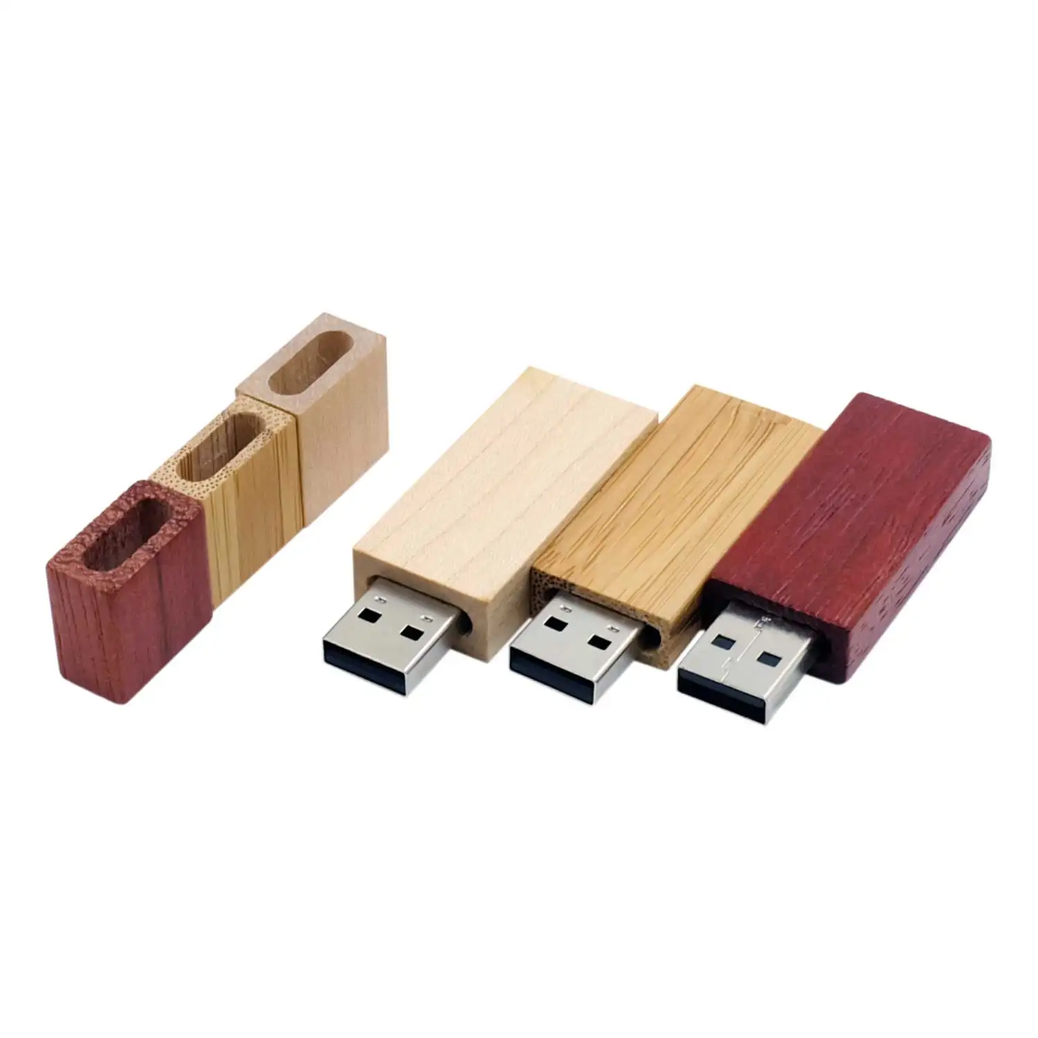 Custom Engraving Logo Walnut Wood Usb Flash Drive Wooden Pen Drive ...