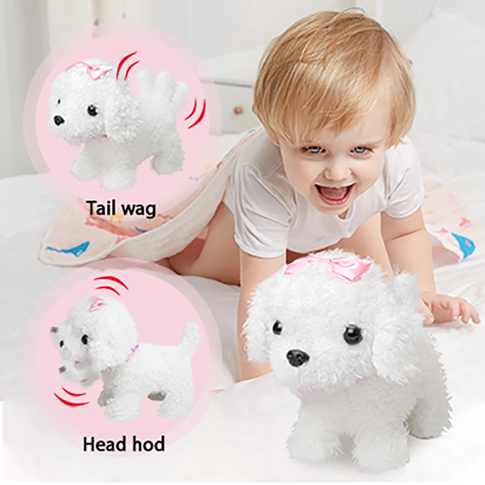 High Quality Walking Waggling Dog Toys With Controller Plush Electric ...
