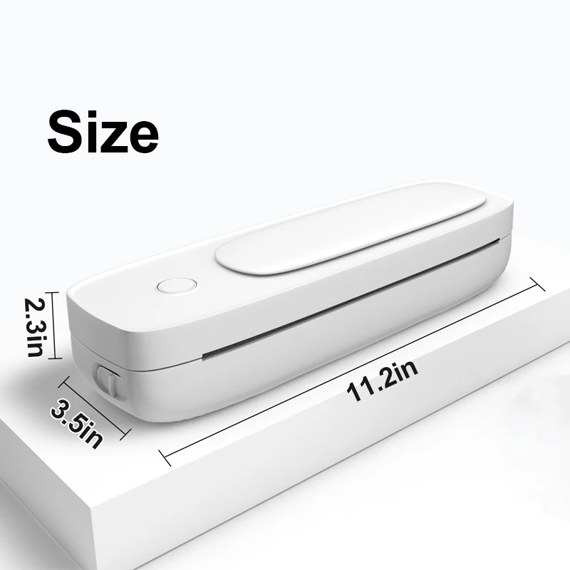 Small Thermal Printer Wireless Bluetooth Wired Usb Online Printing A4 ...