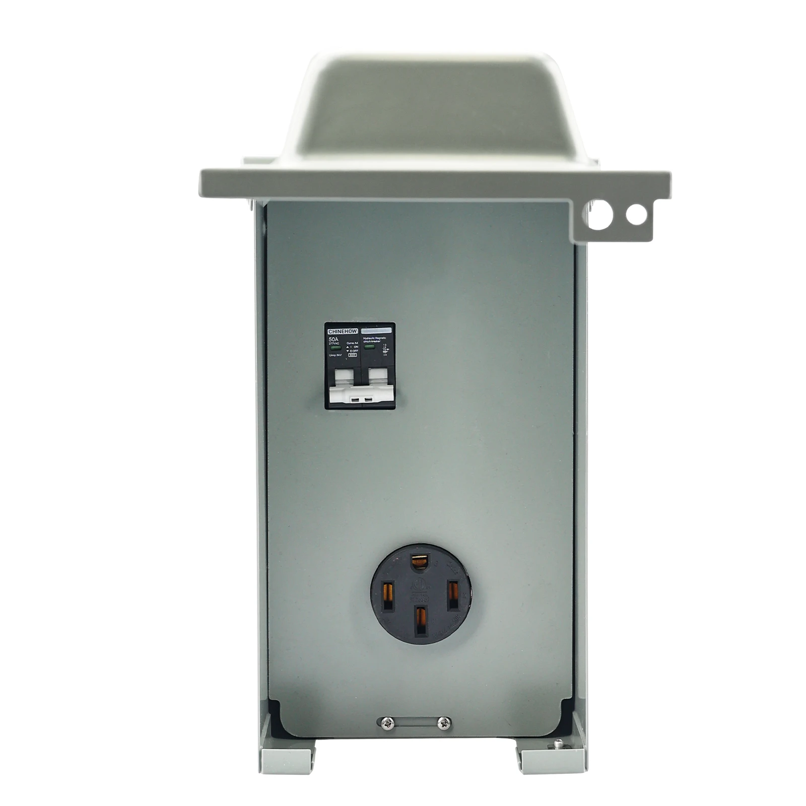 Temporary Power Outlet Panel With 50 Amp Rv Receptacle Electrical Panel ...