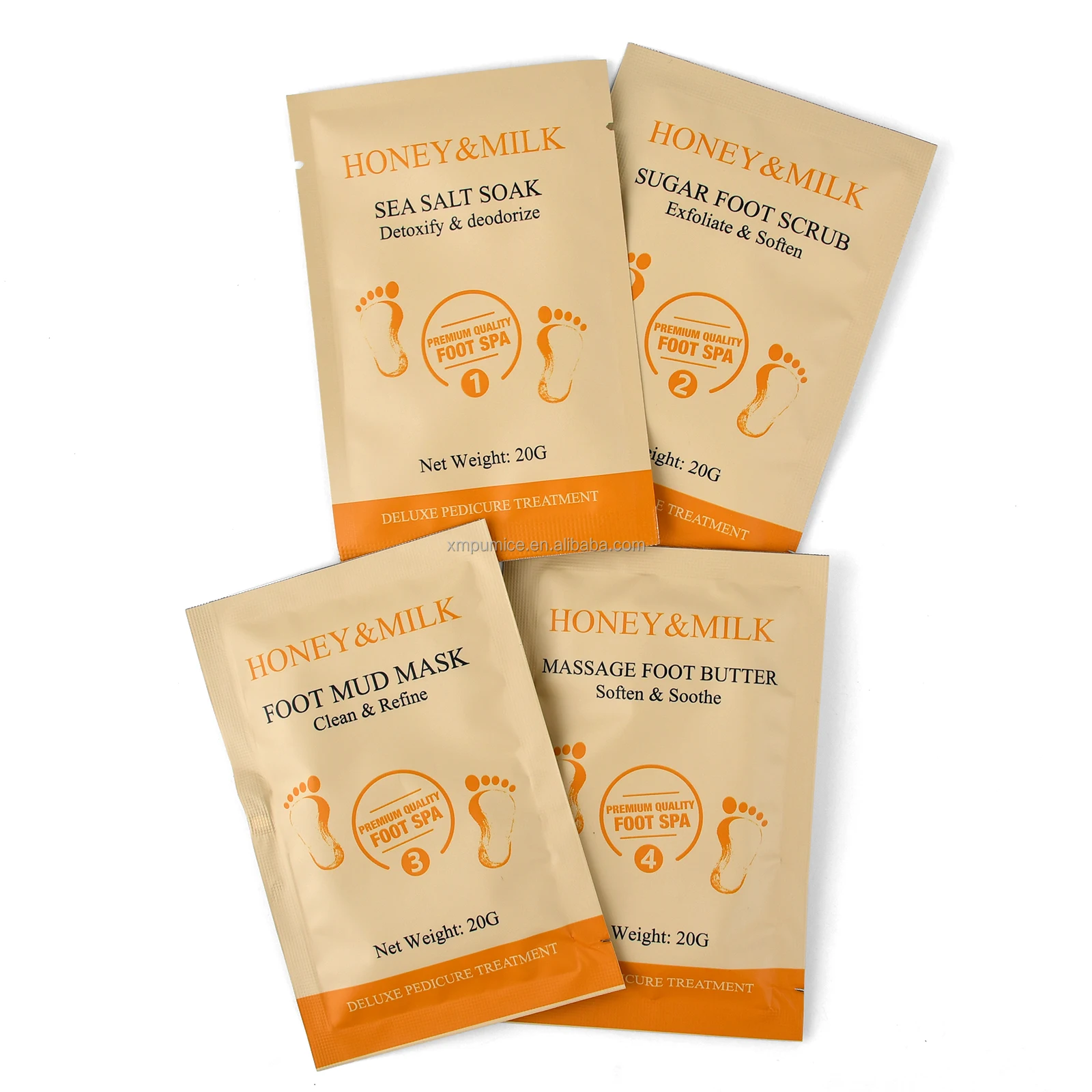 Foot Soak 4 Step System Jelly Spa Pedicure and Scrub Foot Spa Soaker ...