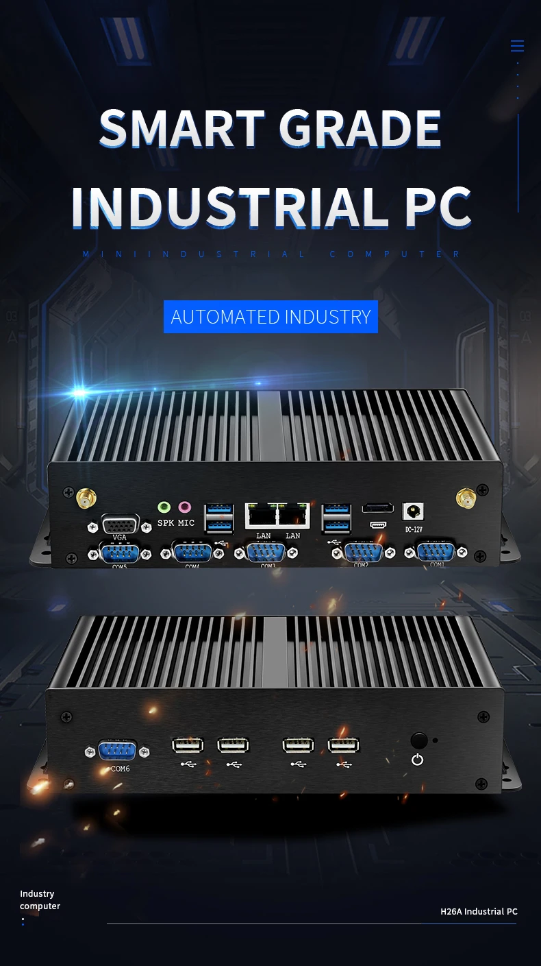 Industrial Computer Server - Fanless & Powerful Performance