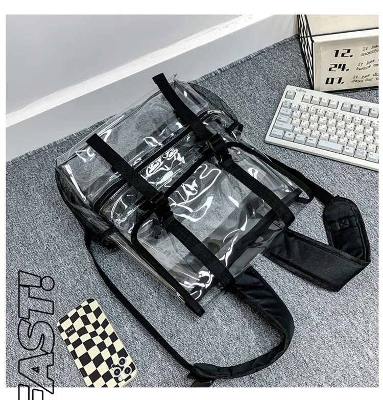 Factory Custom Transparent Pvc School Bag Waterproof Pvc Shopping Bag ...