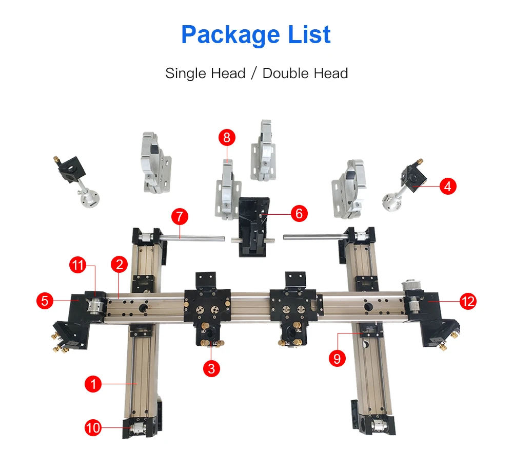 Wavetopsign 1300*900mm Laser Mechanical Parts Inner Sliding Rail For ...