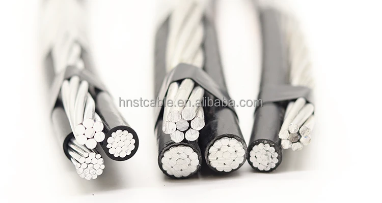 Abc Twisted Aluminum Wire With Phase Conductors Twisted Around Neutral ...